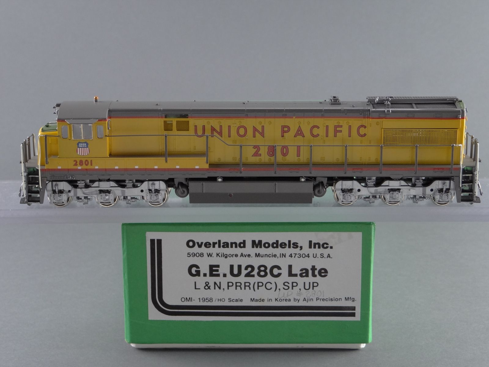 HO Brass Model Train - OMI 1958 UP Union Pacific GE U28C Diesel #2801 ...