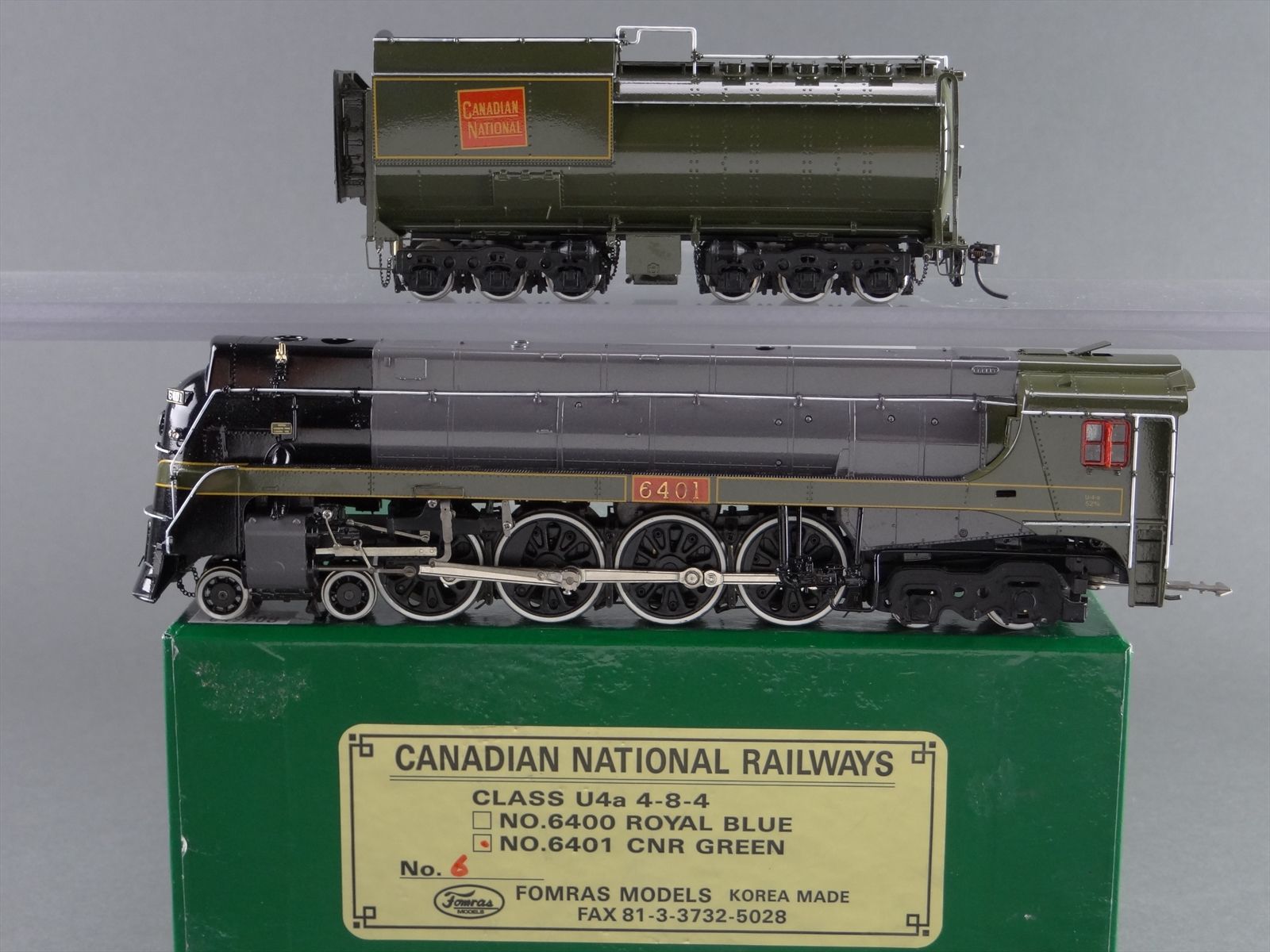HO Brass Model Train - Fomras CNR Canadian National U4a 4-8-4 ...