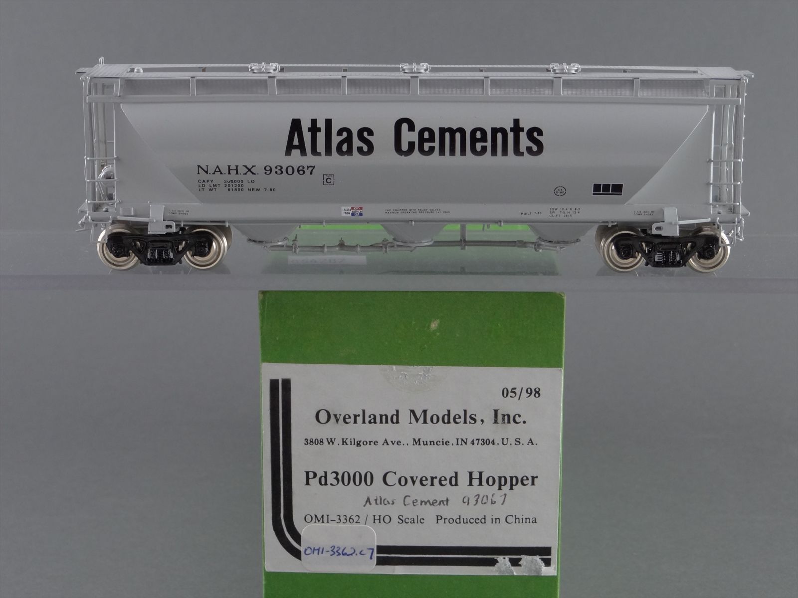 HO Brass Model Train - OMI 3362 NAHX Atlas Cements Pd 3000 Covered ...