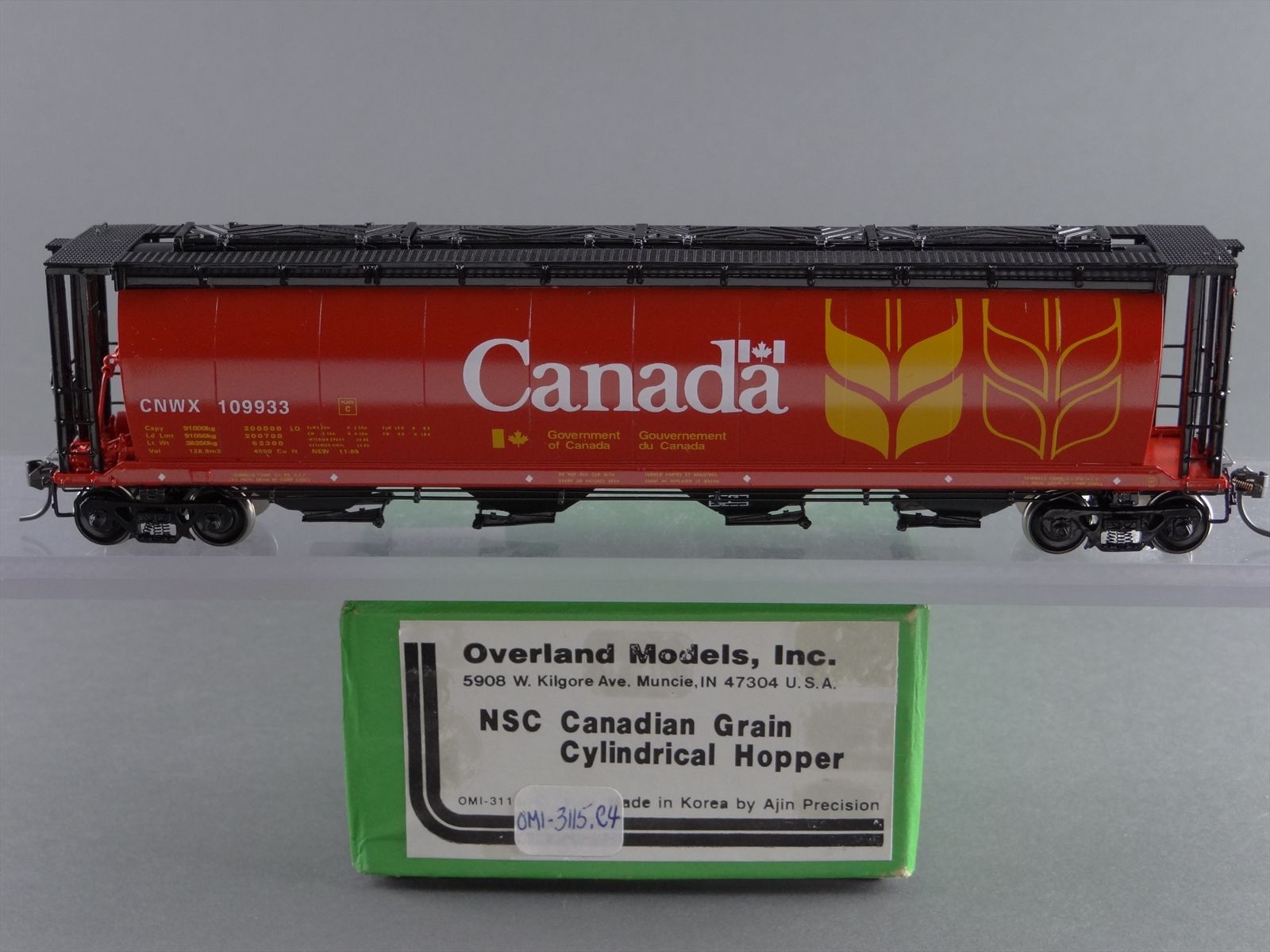 HO Brass Model Train - OMI 3115 NSC Canadian Grain Cylindrical Hopper ...