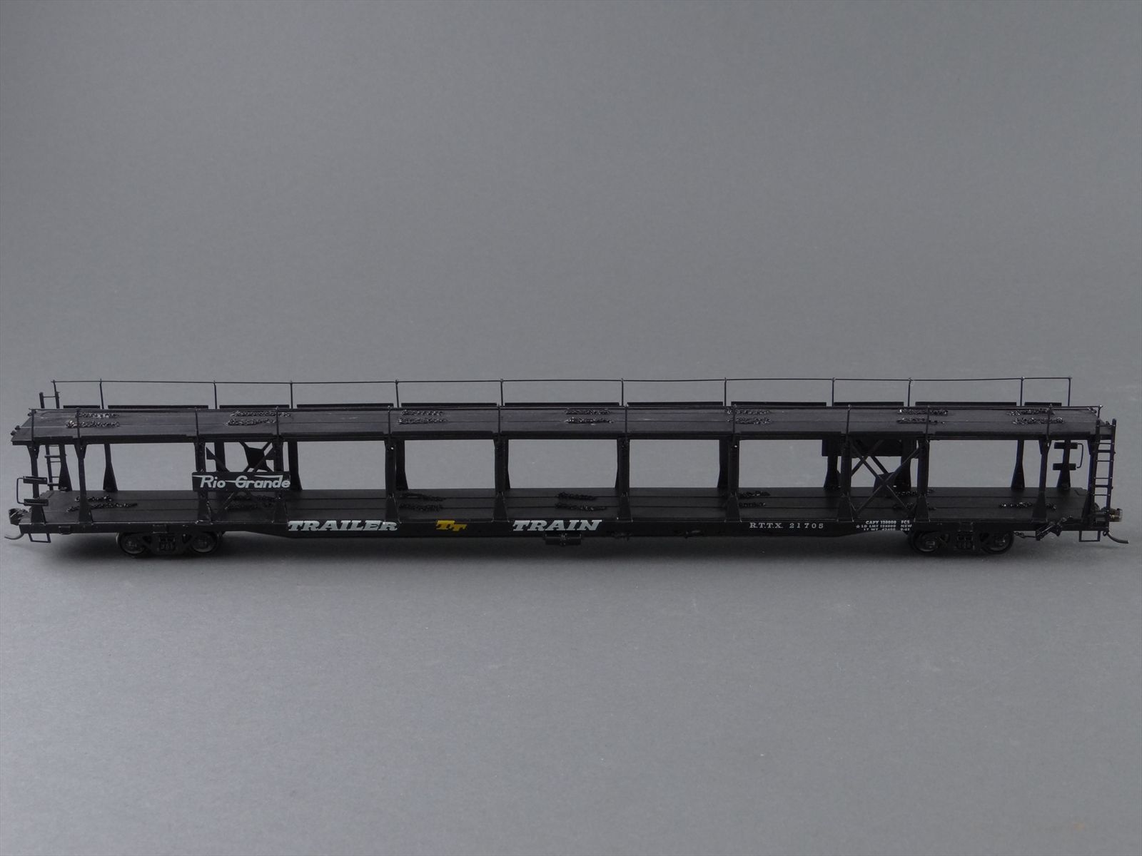 HO Brass Model Train - OMI 1354 TTX D&RGW Bi-Level Open Auto Rack ...