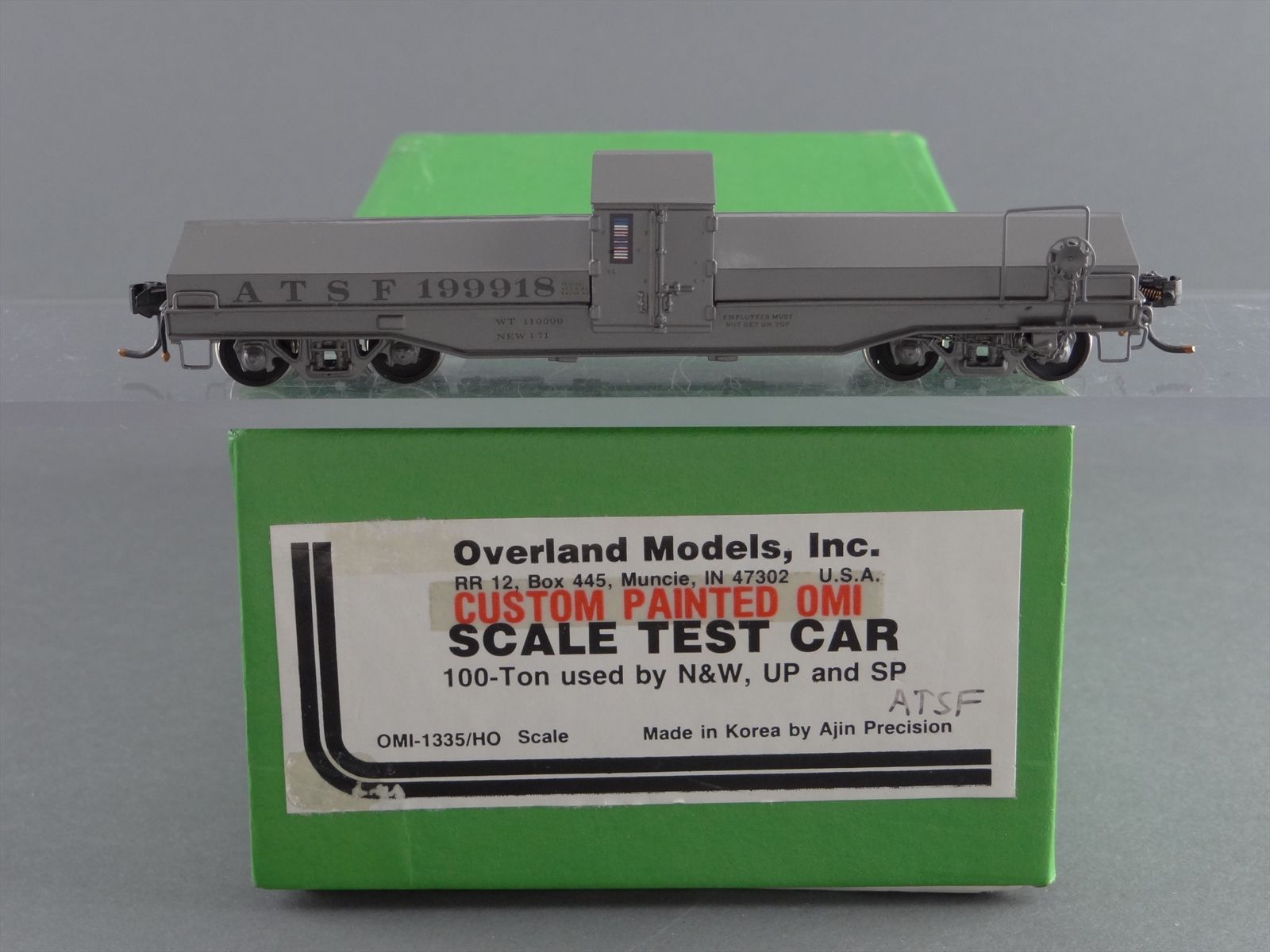 HO Brass Model Train - OMI 1335.1 UP 100 Ton Scale Test Car #199918 ...