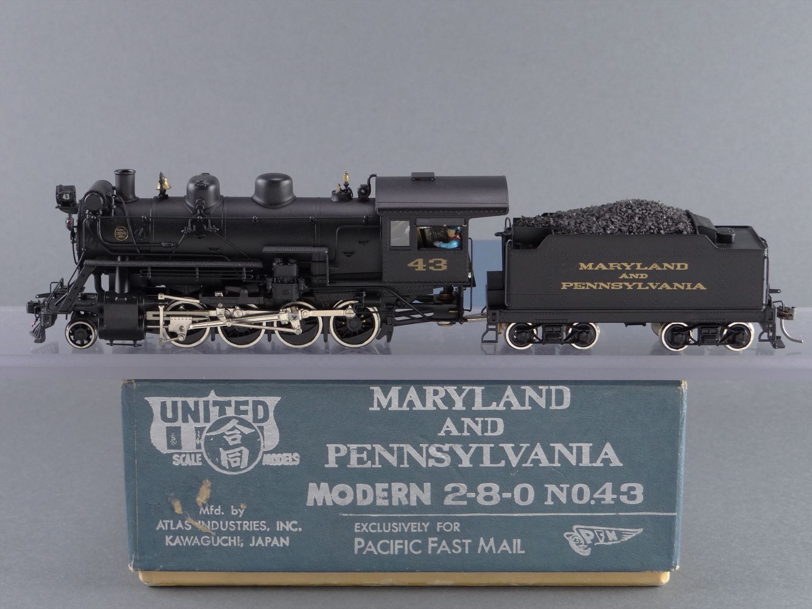 HO Brass Model Train - PFM United MA&PA Maryland & Pennsylvania 2-8-0 ...