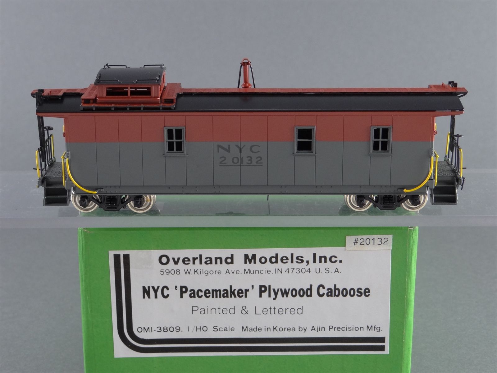 HO Brass Model Train - OMI 3809.1 NYC Pacemaker Plywood Caboose #20132