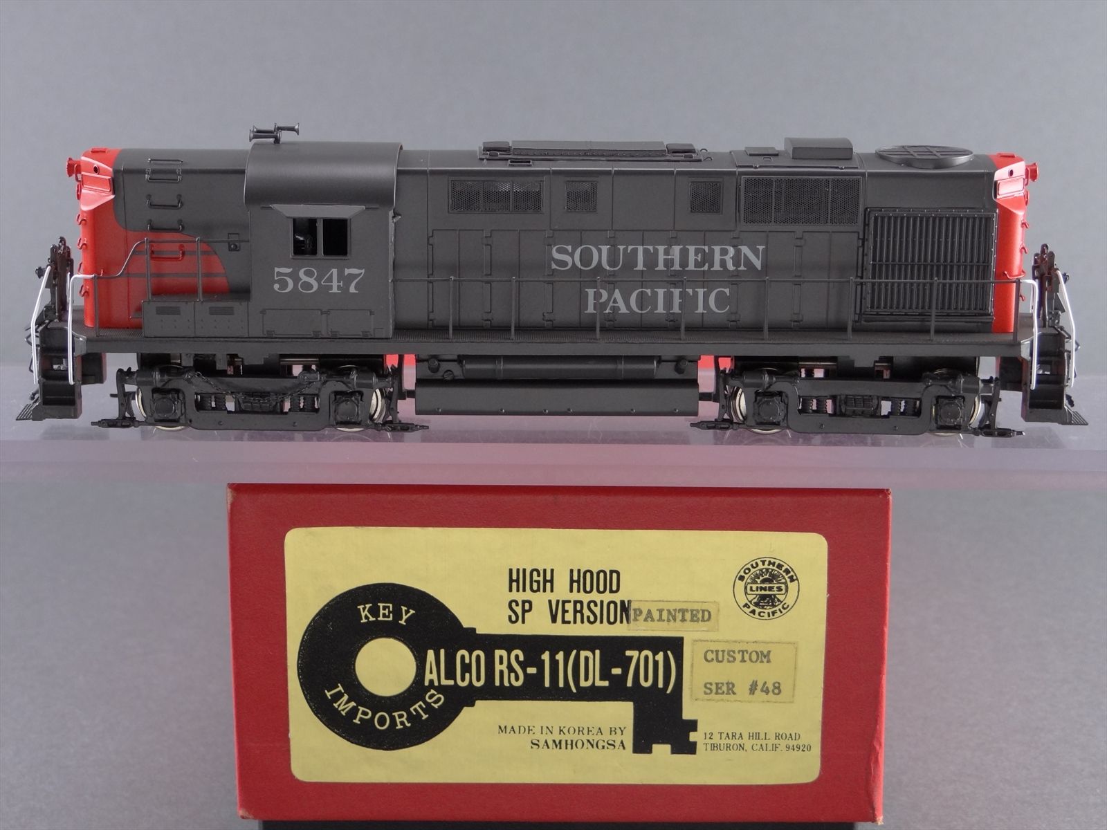 HO Brass Model Train - KEY CS#48 SP Southern Pacific ALCO RSD-11 DL-701 Diesel #5847