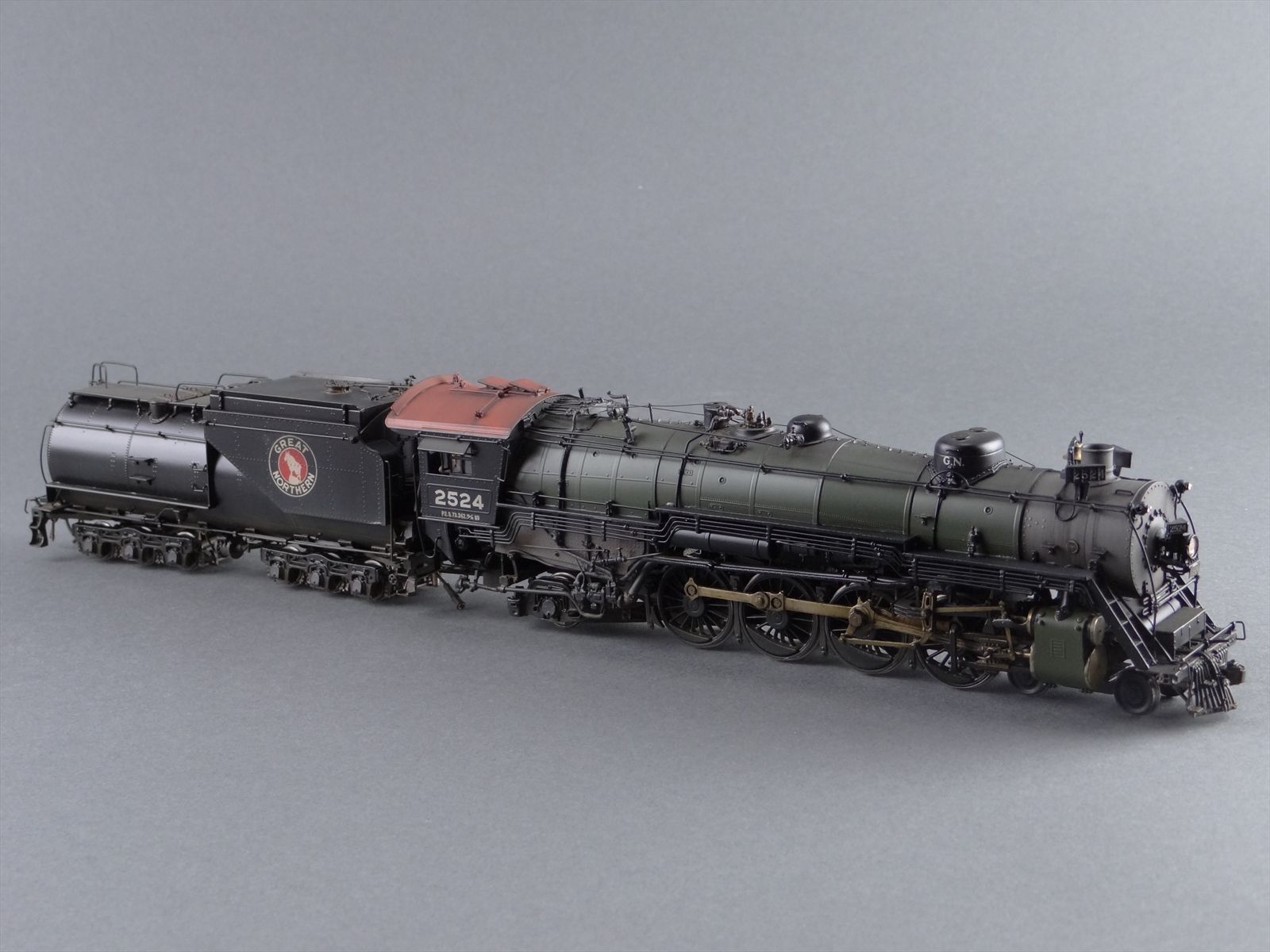 HO Brass Model Train - W&R GN Great Northern 4-8-2 P-2 #2524 Version 3 ...