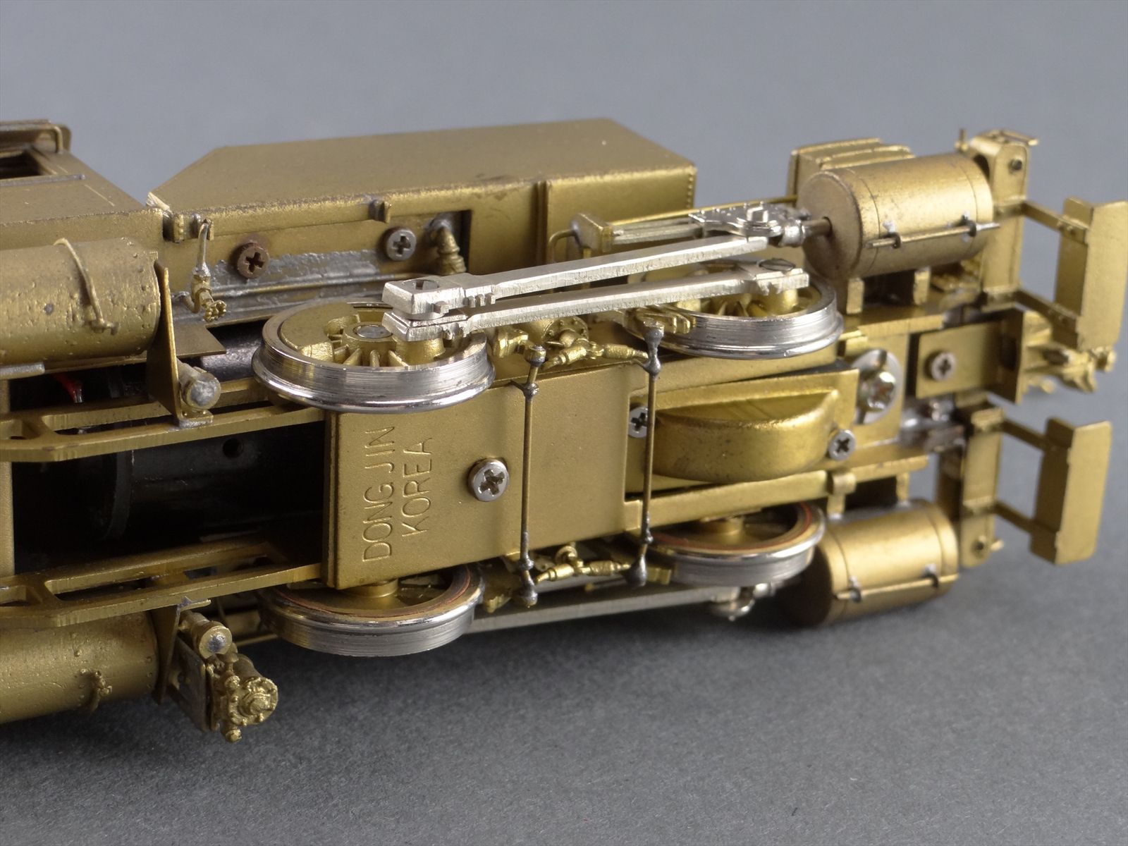 HO Brass Model Train - Key AT&SF Shop Switcher with Crane 0-4-0 #2298