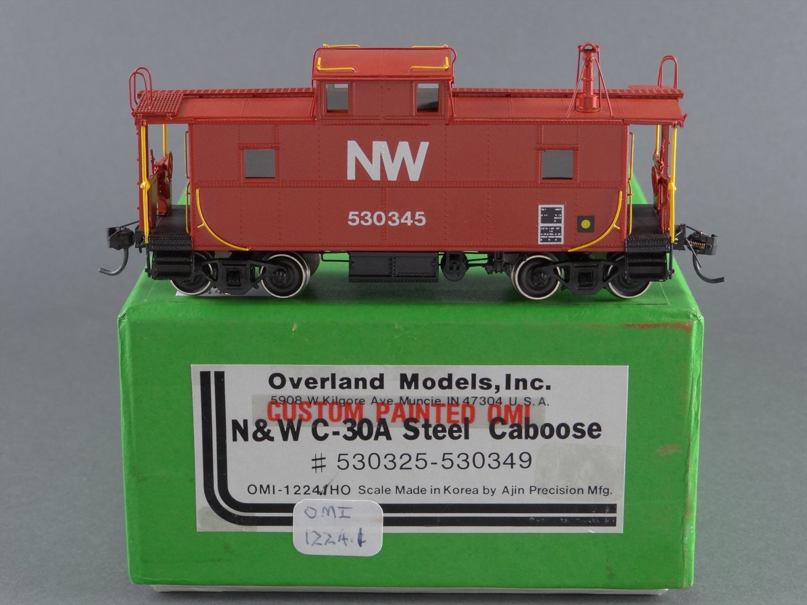 HO Brass Model Train - OMI 1224.1 N&W Norfolk & Western C-30A Caboose ...