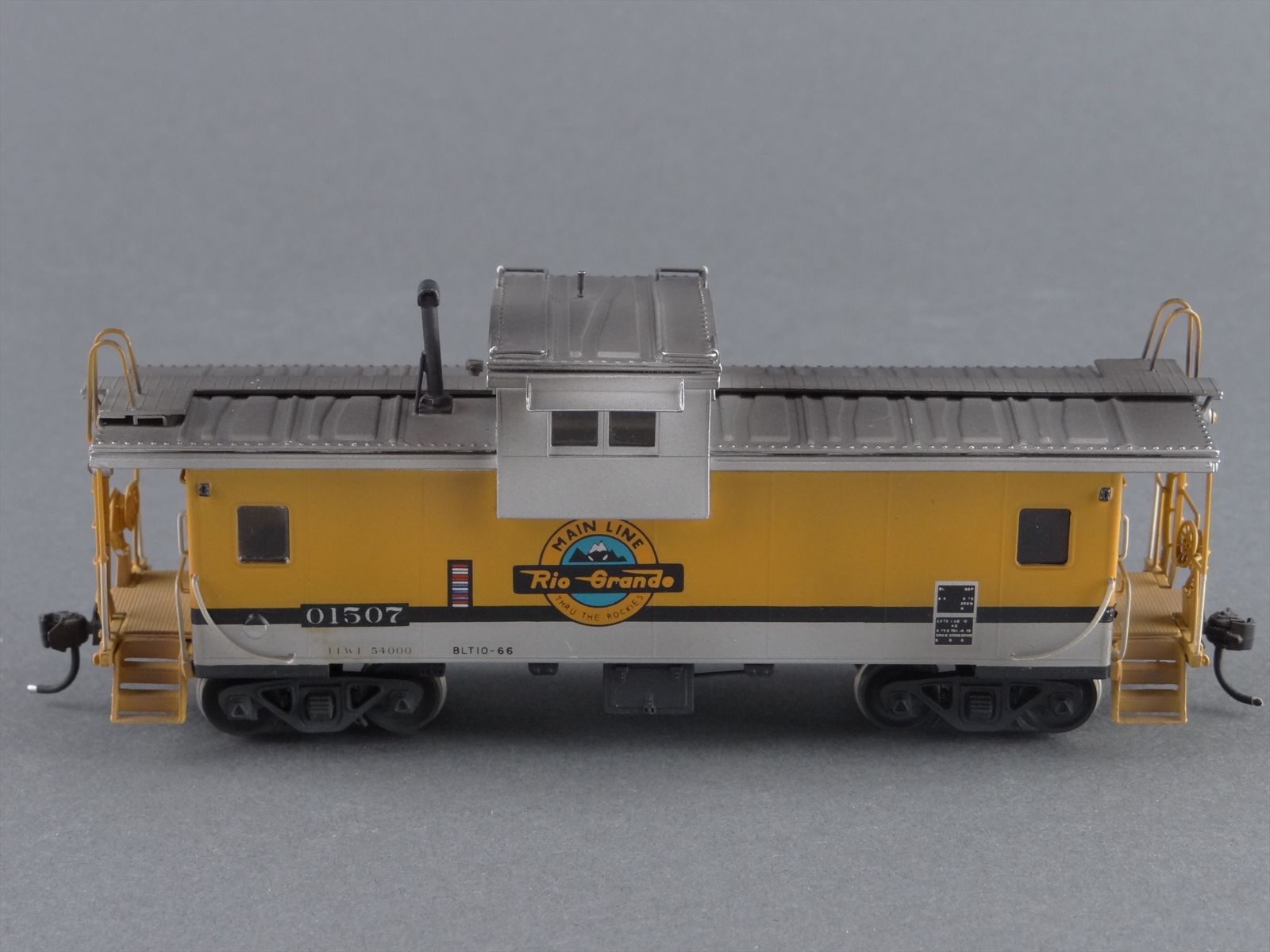 HO Brass Model Train - OMI 1154.1 D&RGW Wide Vision Caboose #01507 - Custom / Weathered