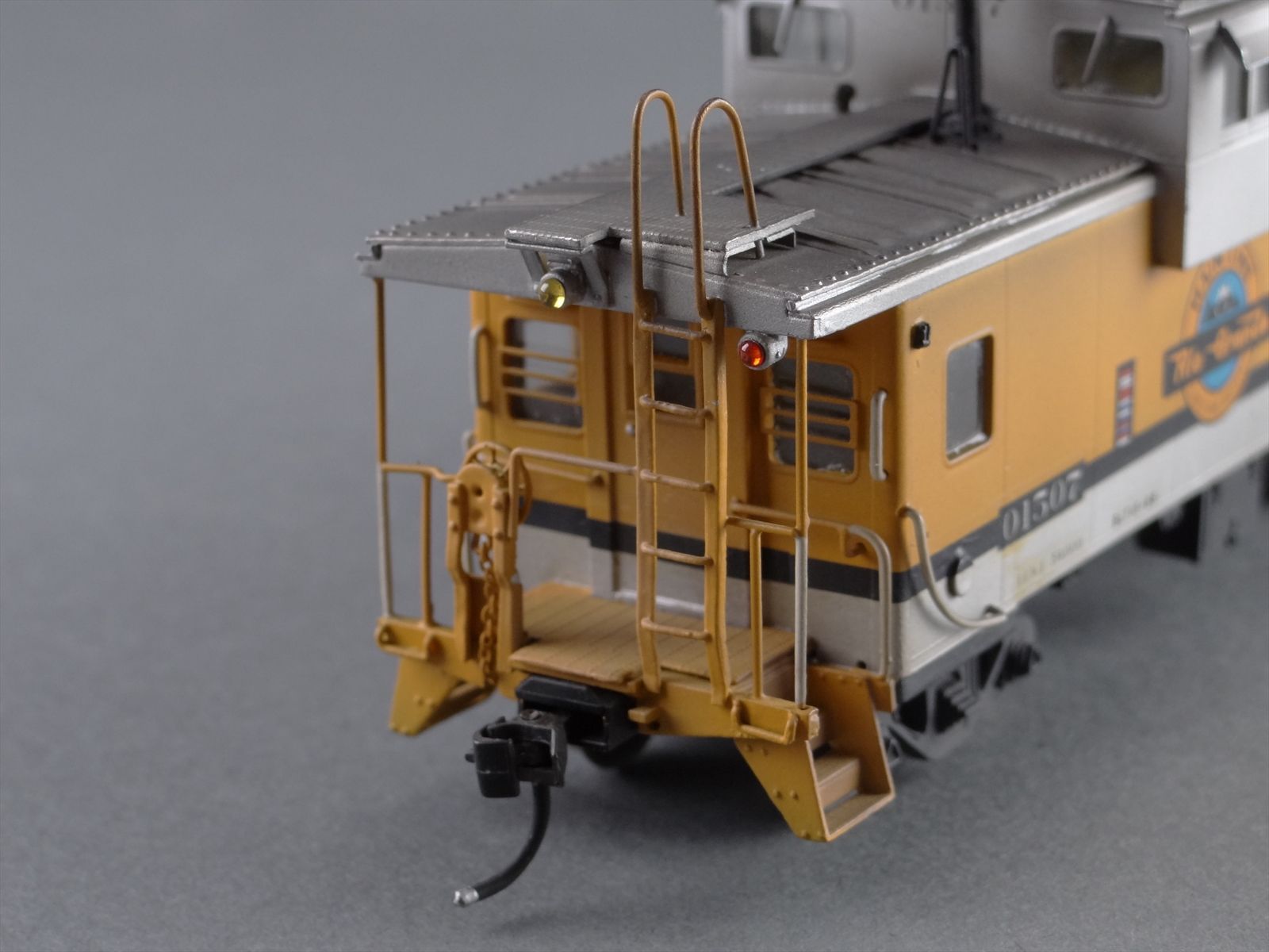 HO Brass Model Train - OMI 1154.1 D&RGW Wide Vision Caboose #01507 - Custom / Weathered