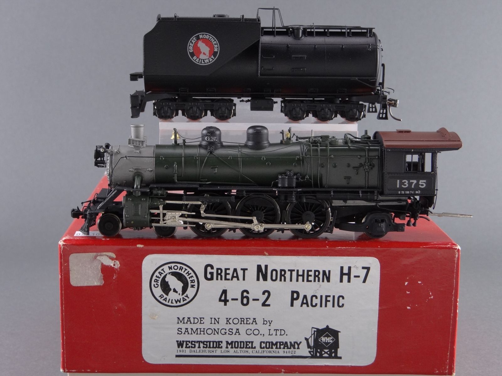 HO Brass Model Train - WMC Westside GN Great Northern 4-6-2 H-7 #1375 ...