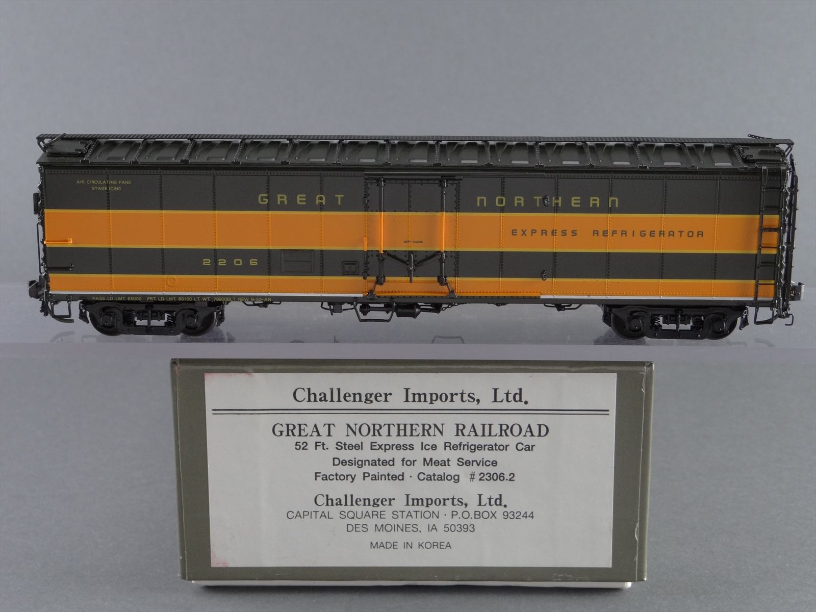 HO CIL 2306.2 GN Great Northern - Meat Service - 52' Express Reefer #2206