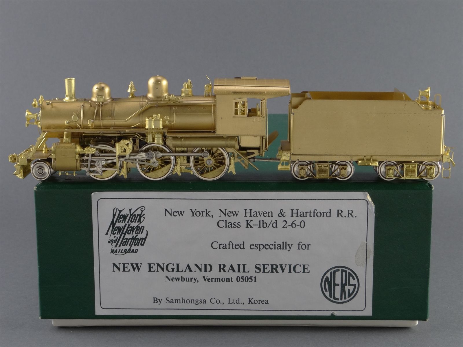 HO Brass Model Train - NERS New England Rail Service NH New Haven 2-6-0 ...
