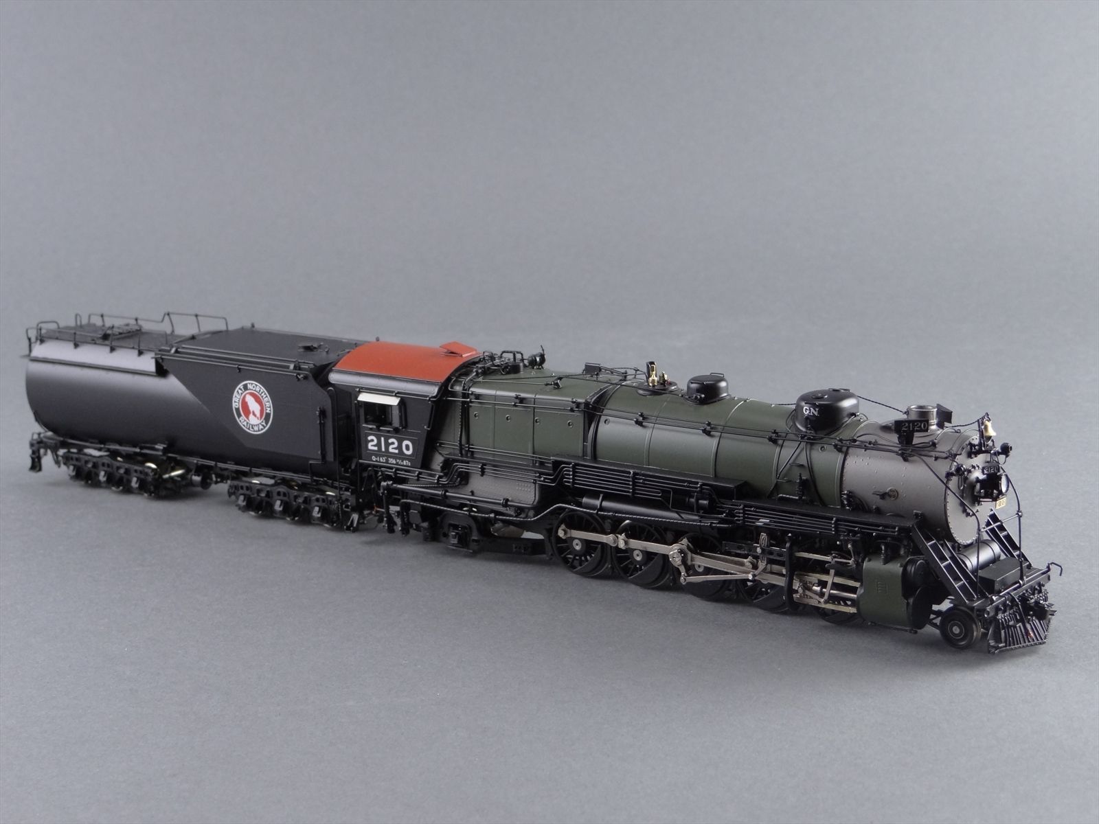 HO Brass Model Train - CIL 2288.1 GN Great Northern Q-1 2-10-2 #2120 ...