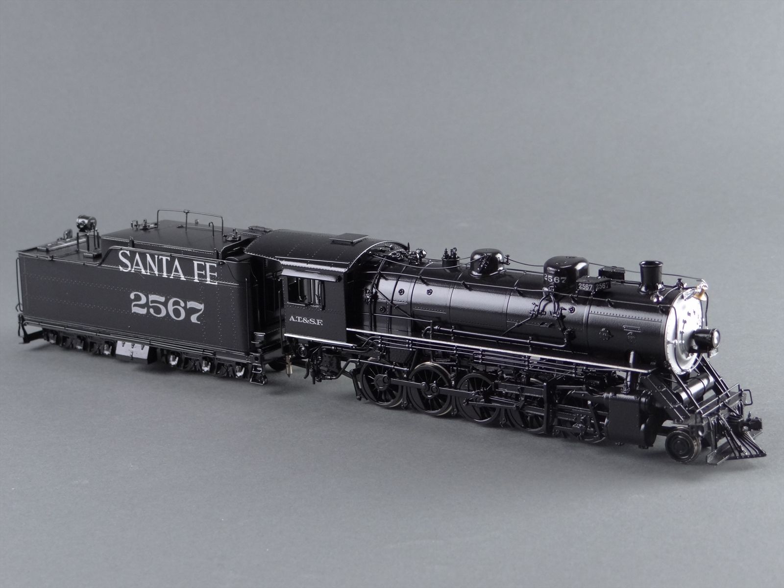 HO Brass Model Train - Hallmark Models ATSF Santa Fe 2-10-0 #2567 - Custom