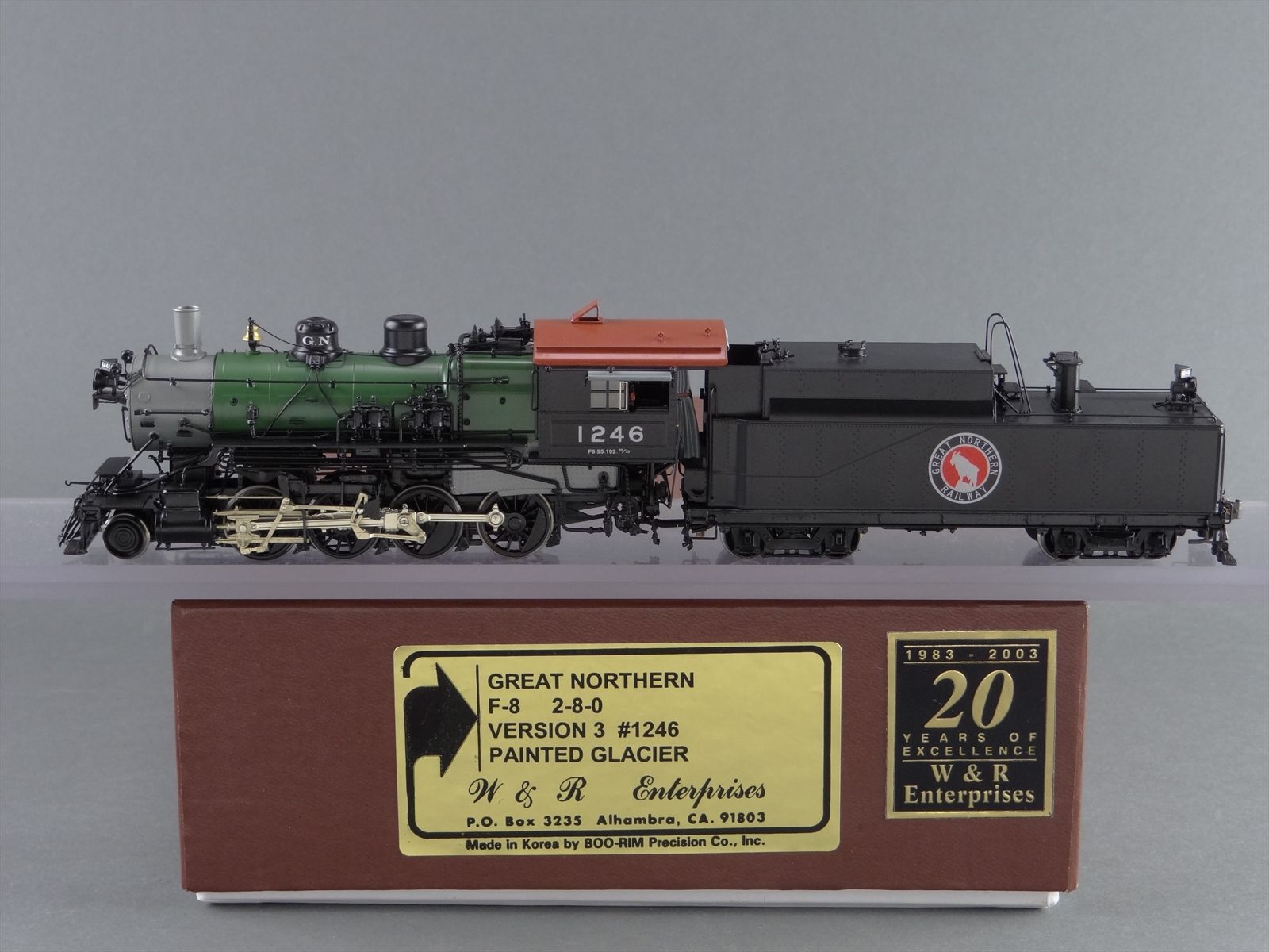 HO Brass Model Train - W&R Enterprises GN Great Northern 2-8-0 F-8 ...