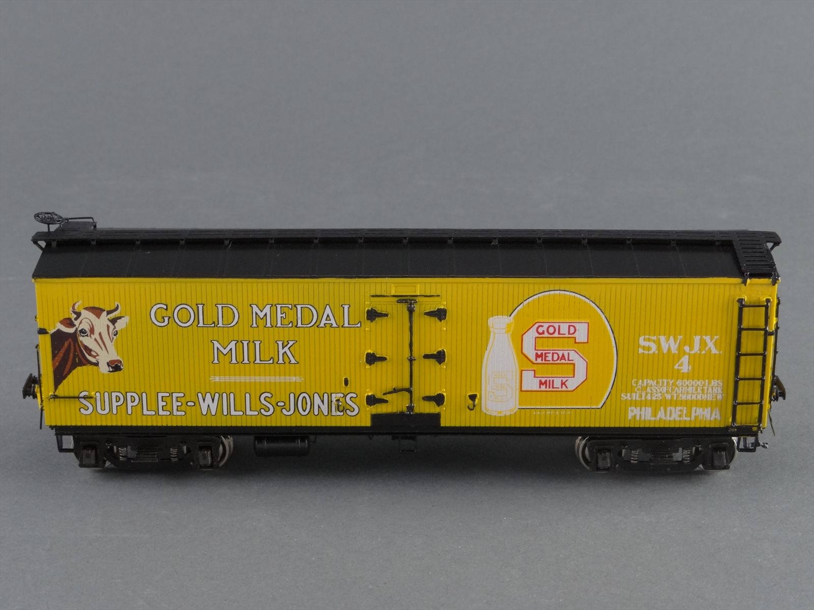 HO Brass Model Train - PSC Gold Medal 41' Pfaudler Milk Tank Car - SWJX #4