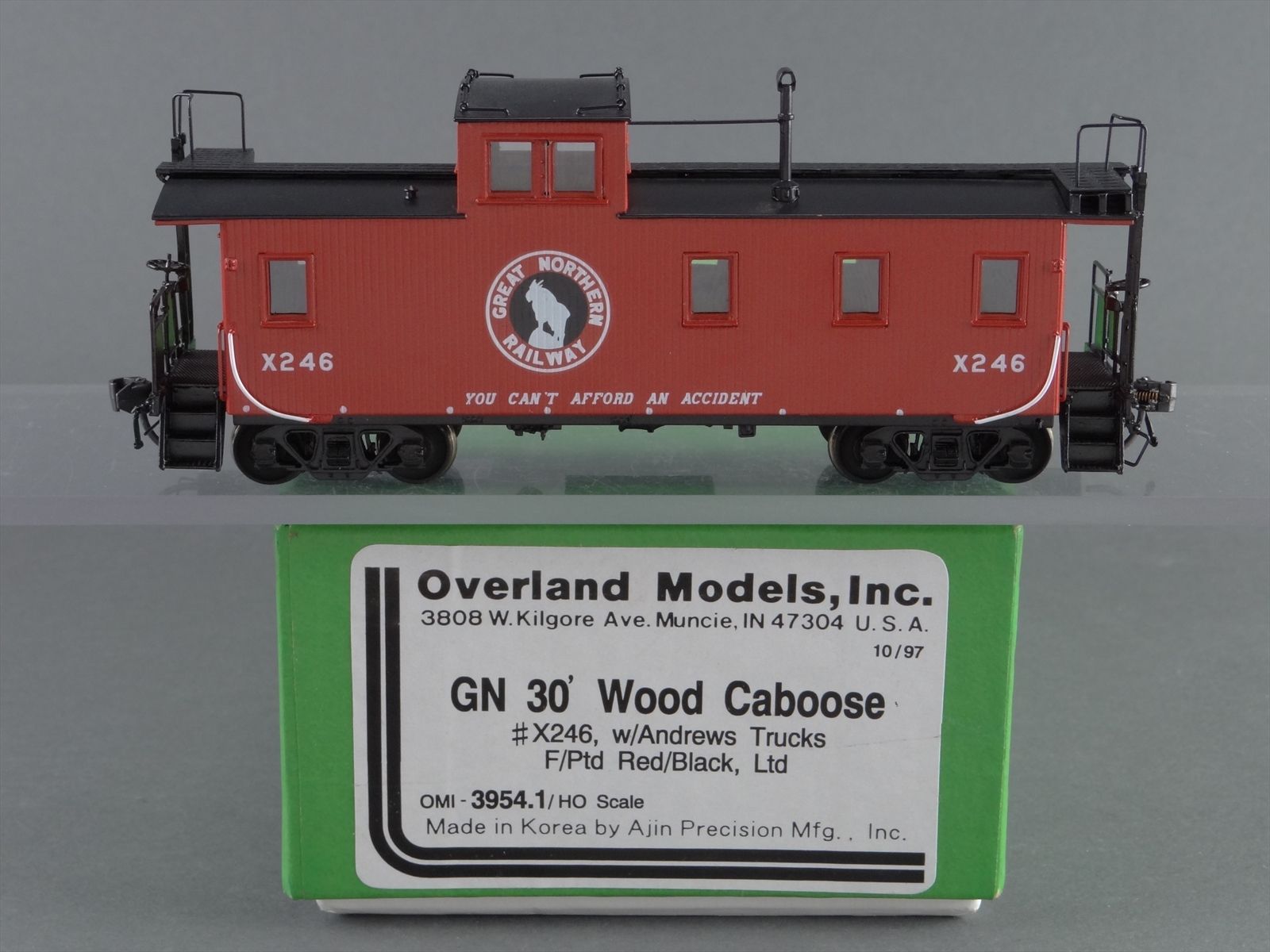 HO Brass Model Train - OMI 3954.1 Overland GN Great Northern 30' Wood ...
