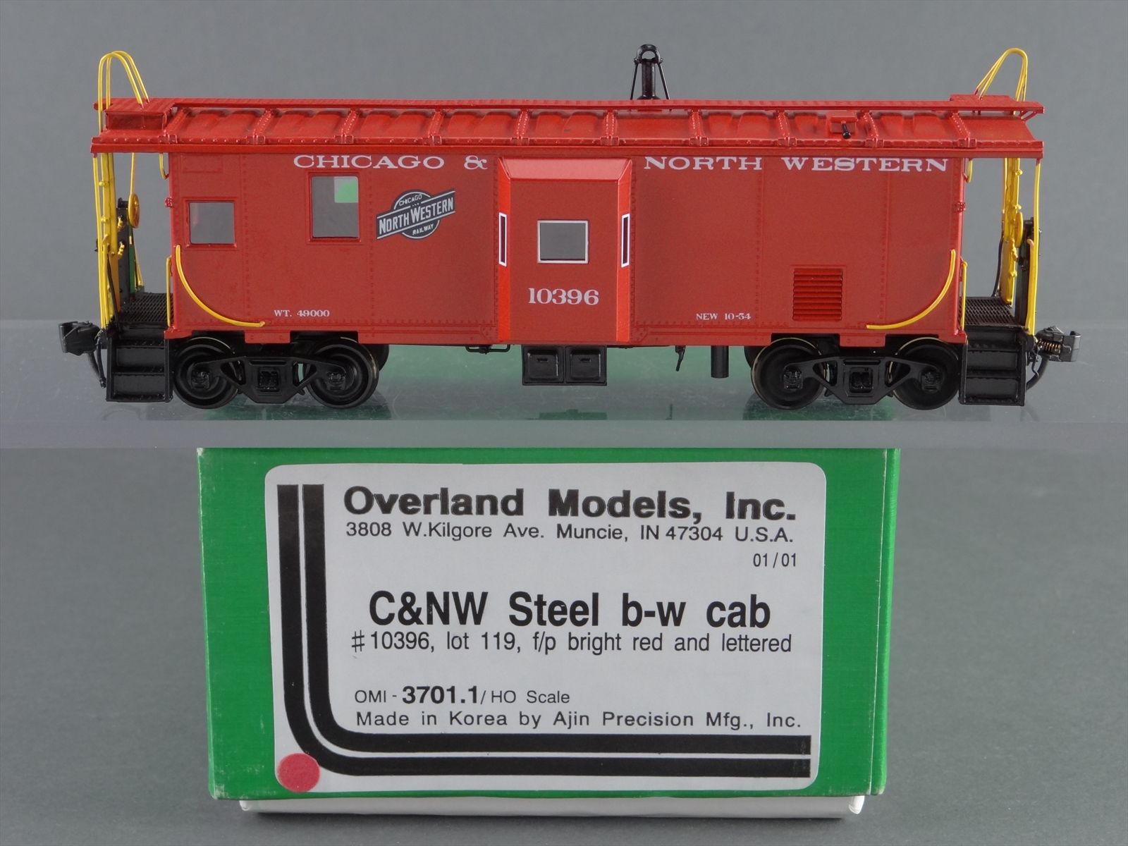 HO Brass Model Train - OMI 3701.1 Overland C&NW Steel Bay Window ...