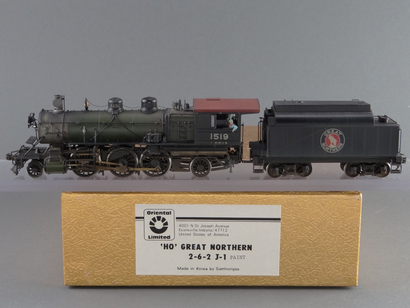 HO Brass Model Train - Oriental GN Great Northern 2-6-2 J-1 Glacier ...