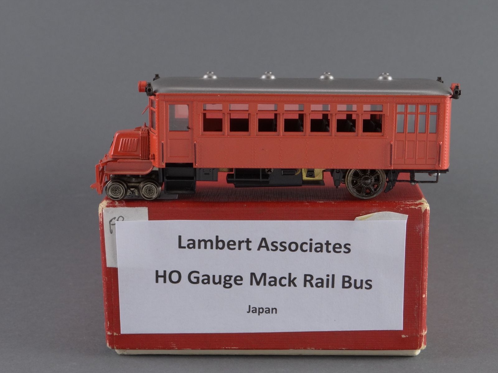 HO Scale Brass Model Train - Lambert Associates Mack Rail Bus w ...