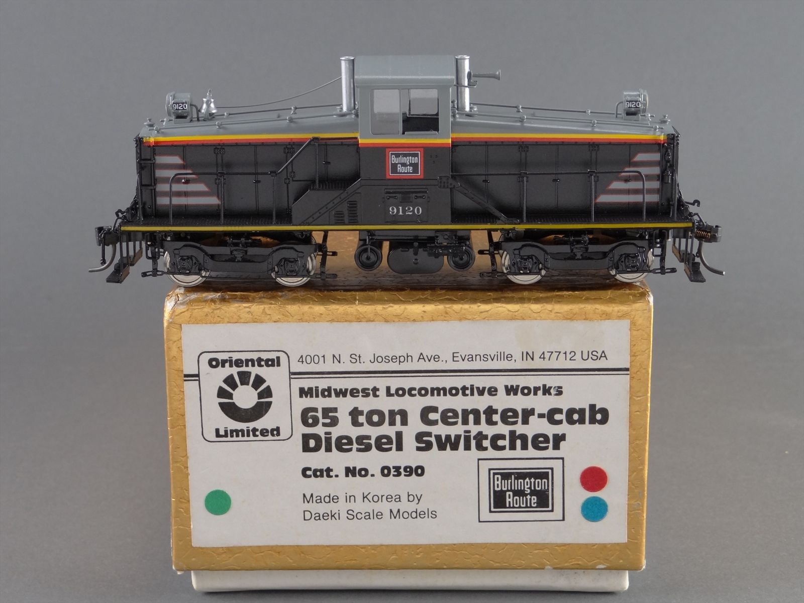 HO Brass Model Train - Oriental 0390 CB&Q Burlington MLW 65-Ton Center ...