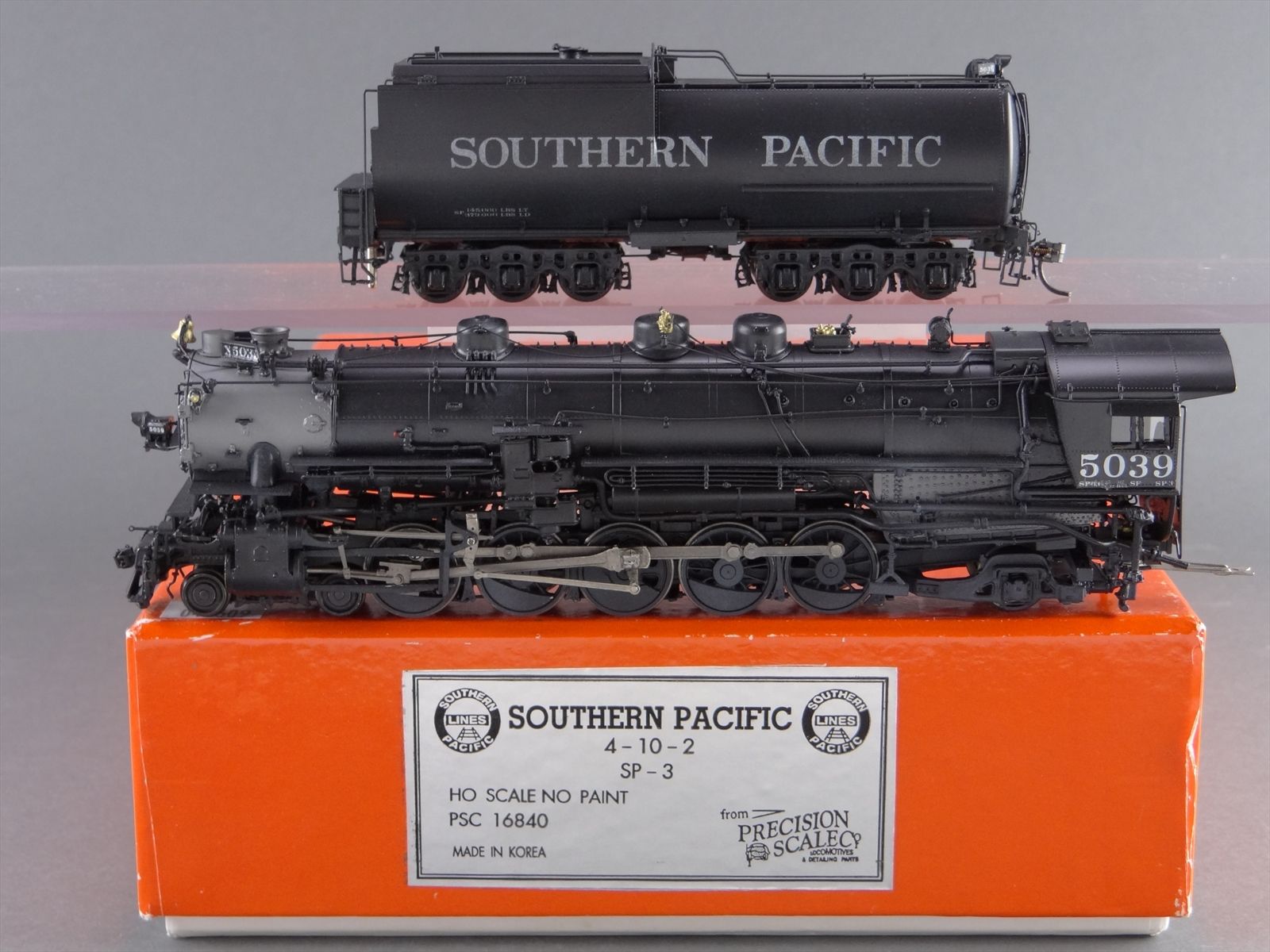 HO Brass Model Train - PSC SP Southern Pacific 4-10-2 #5039 SP-3 - CUSTOM