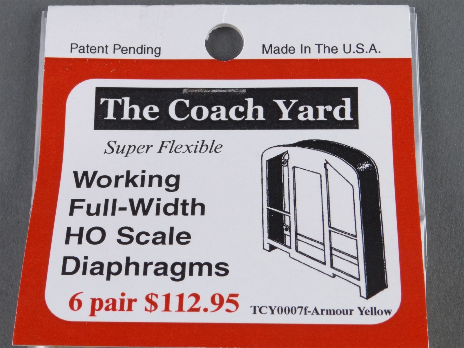 HO TCY The Coach Yard TCY0006f-Armour (Light) Yellow Working Full Width ...