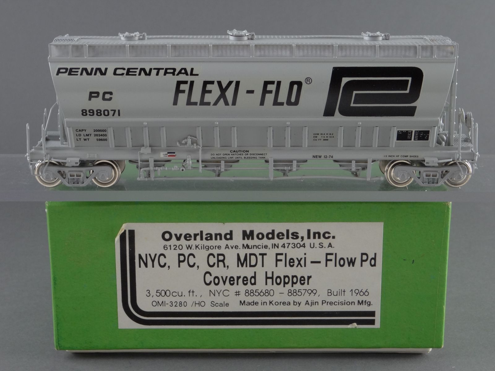 HO Brass Model Train - OMI 3280 Overland PC Penn Central Flexi-Flo ...