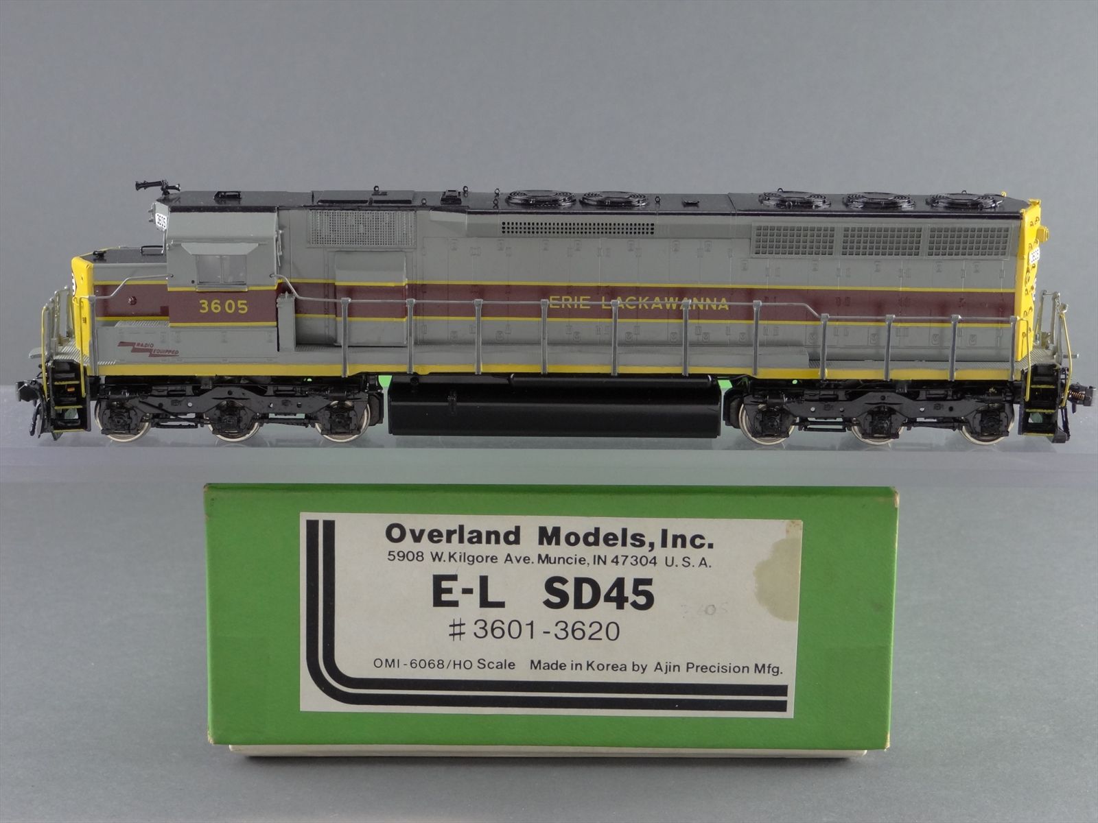 HO Brass Model Train - OMI #6068 Overland EL Erie-Lackawanna SD45 #3605 - CUSTOM