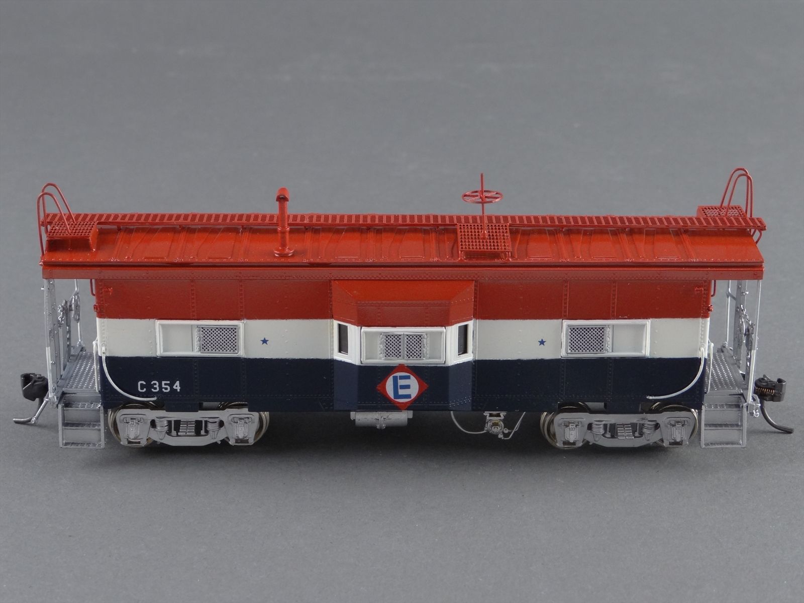 HO Brass Model Train - Overland 1258 EL Erie Lackawanna Bay Window ...