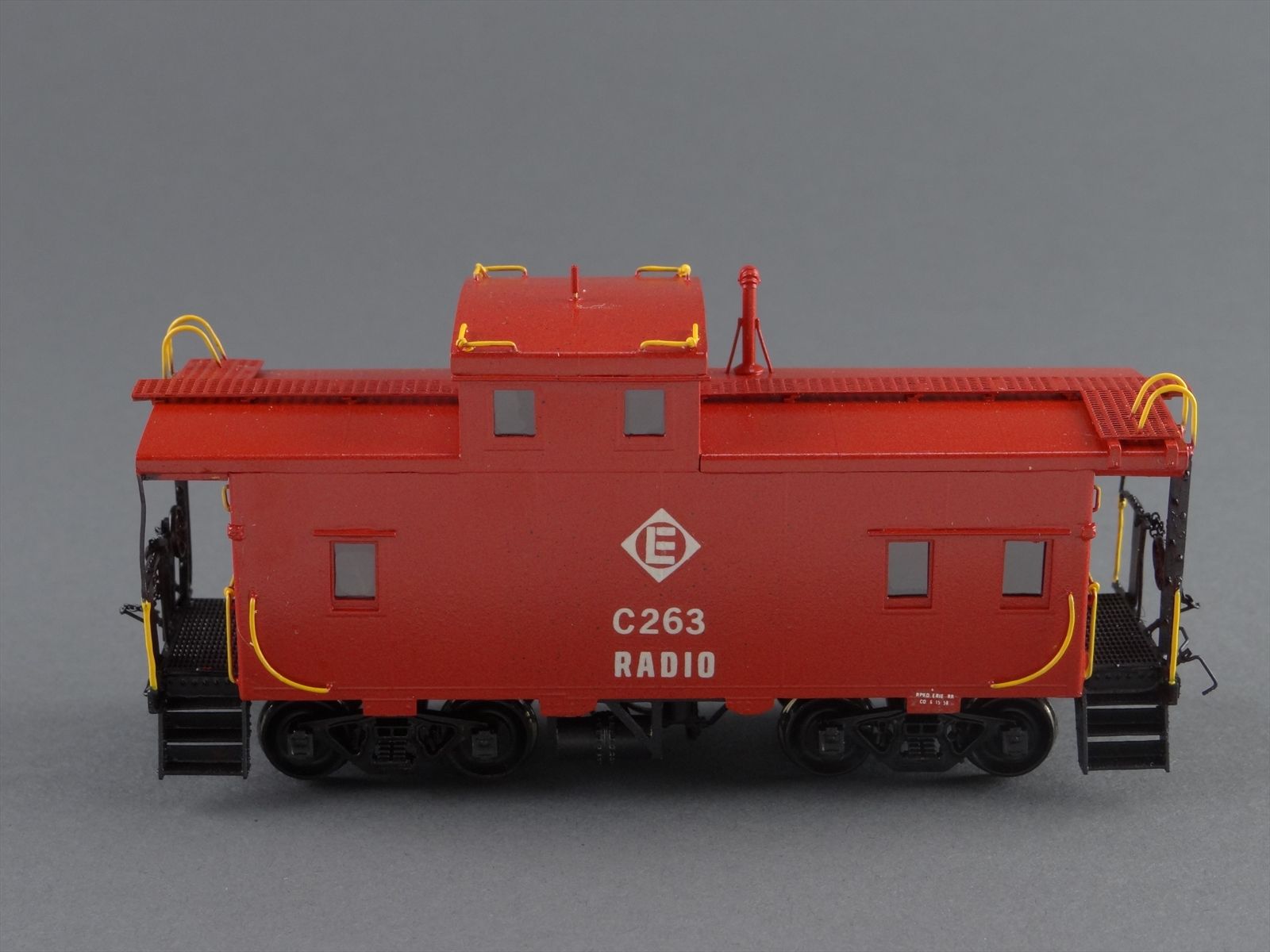 HO Brass Model Train - Overland 3807 EL Erie Lackawanna Welded Caboose ...