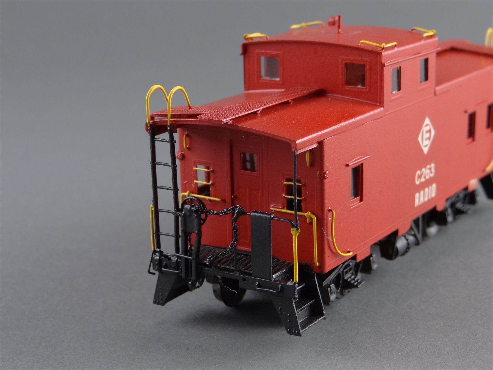 HO Brass Model Train - Overland 3807 EL Erie Lackawanna Welded Caboose ...