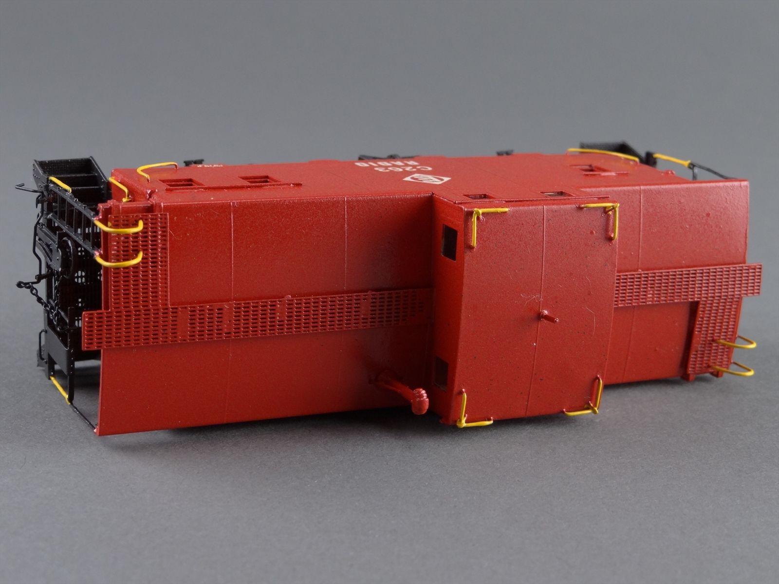 HO Brass Model Train - Overland 3807 EL Erie Lackawanna Welded Caboose ...