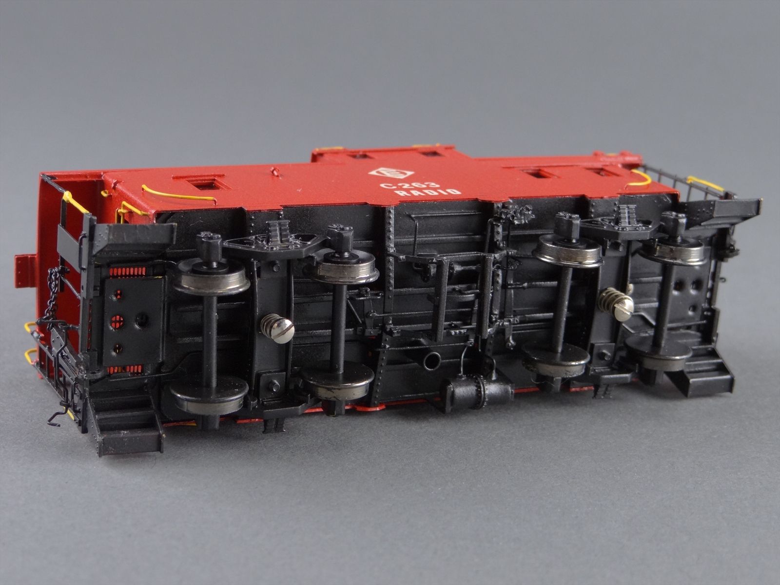 HO Brass Model Train - Overland 3807 EL Erie Lackawanna Welded Caboose ...