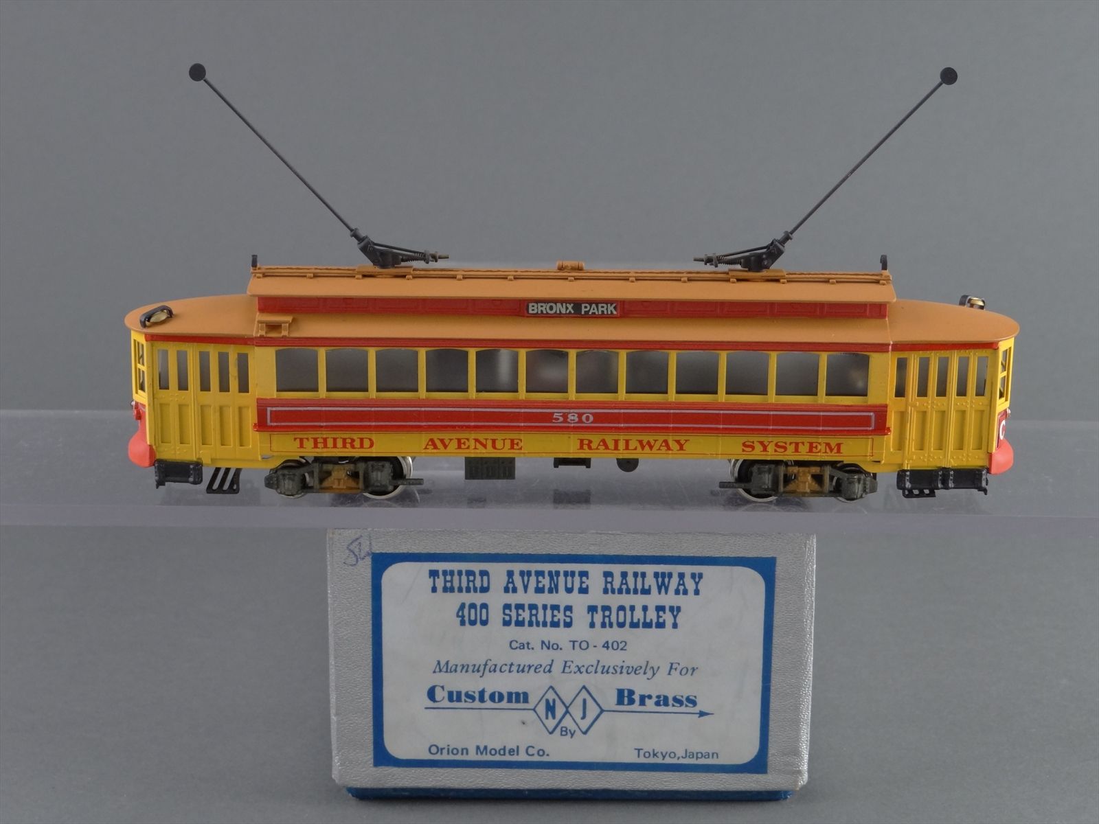 HO Custom Brass NJCB Orion TO-402 Third Avenue Railway 400 Series ...