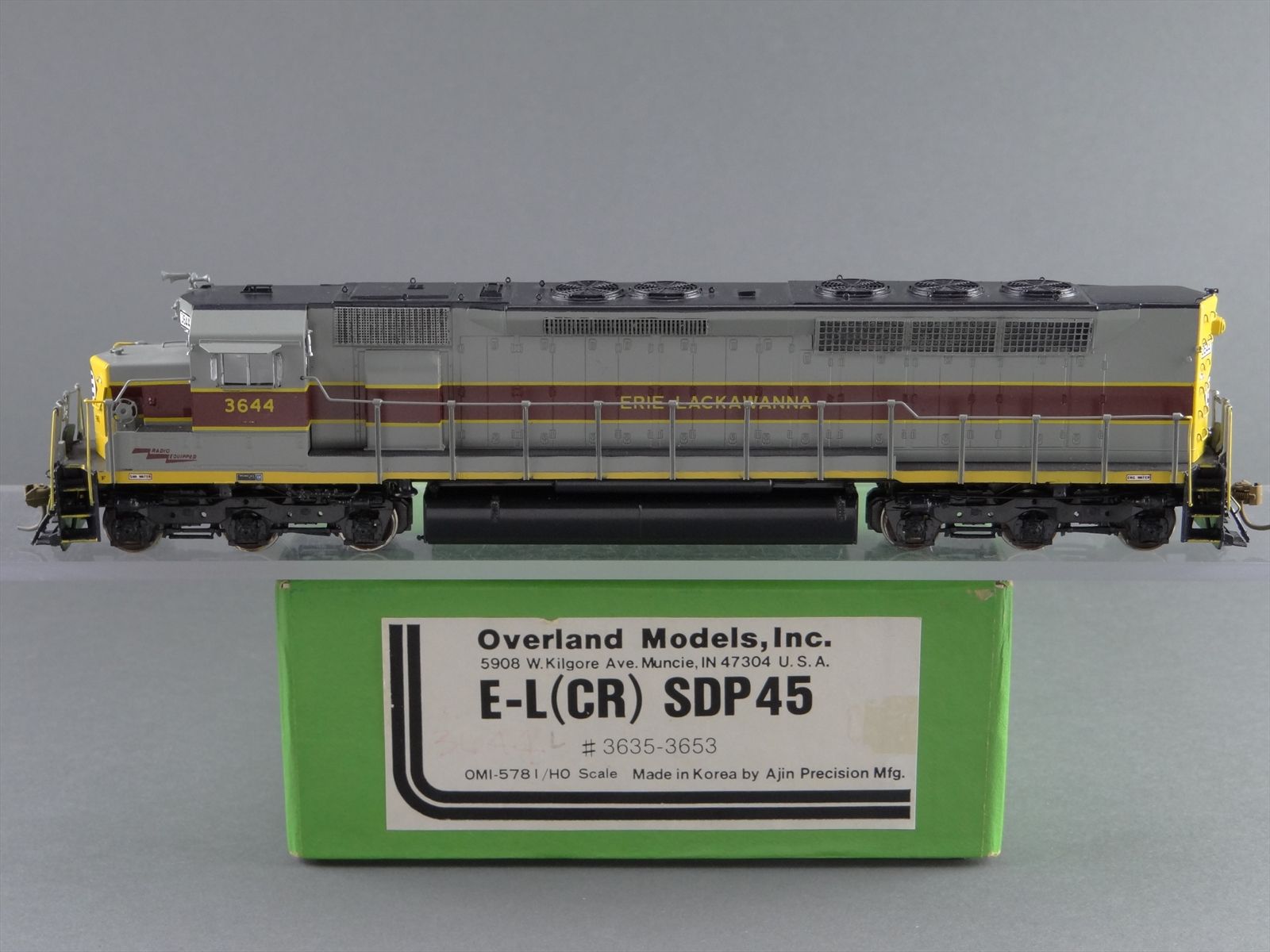 HO Brass Model Train - OMI 5781 Overland EL Erie-Lackawanna SDP45 #3644 - Custom