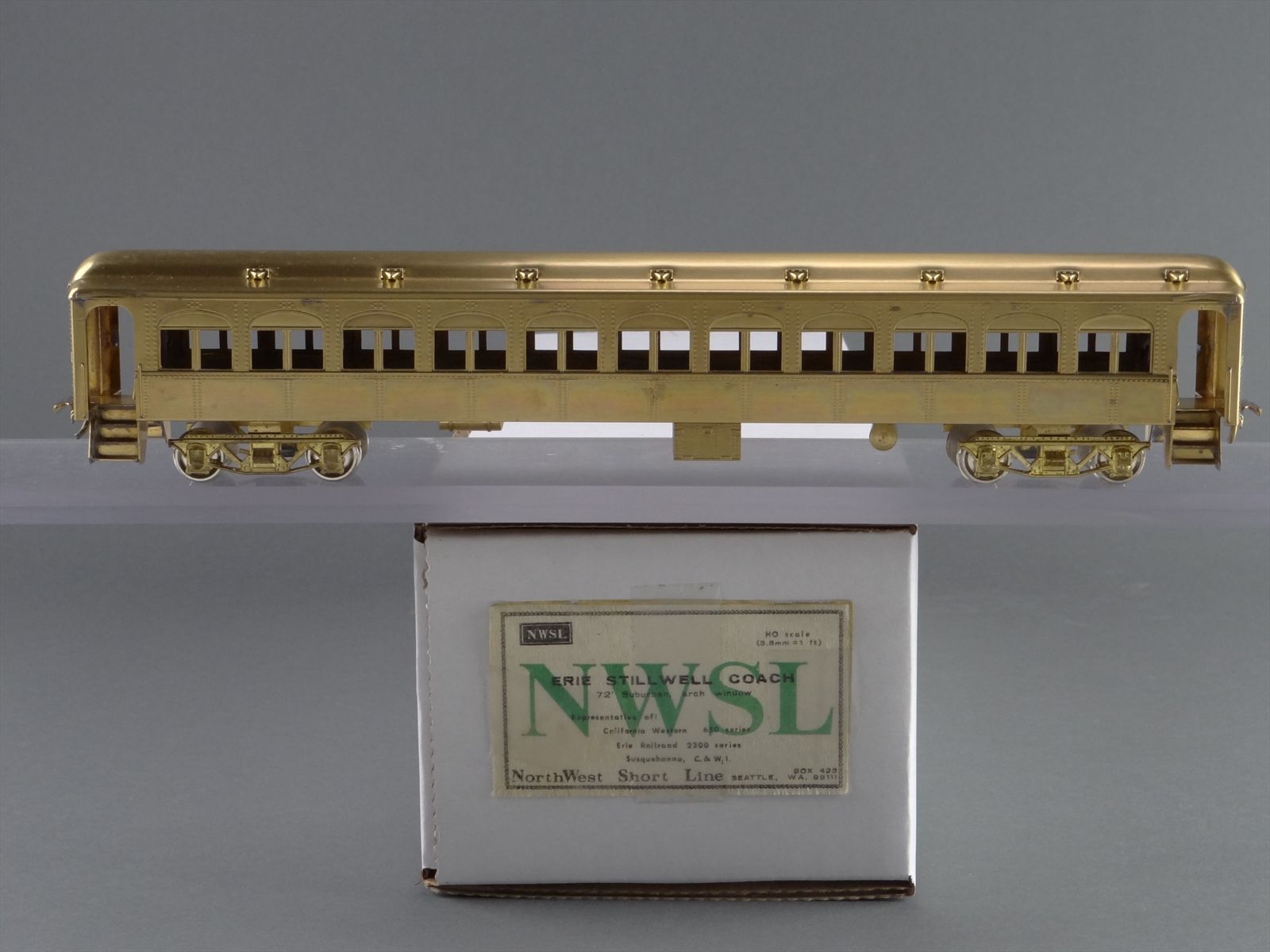 HO Brass Modle Train - NWSL North West Short Line Erie 72' Stillwell ...