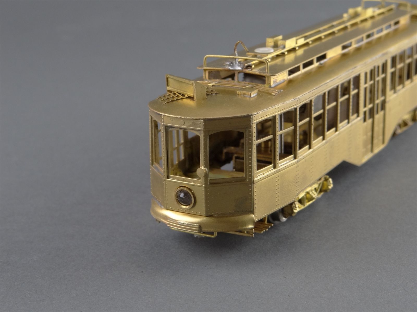 HO Brass Model Train - Fairfiled Traction Models Powered Trolley Car