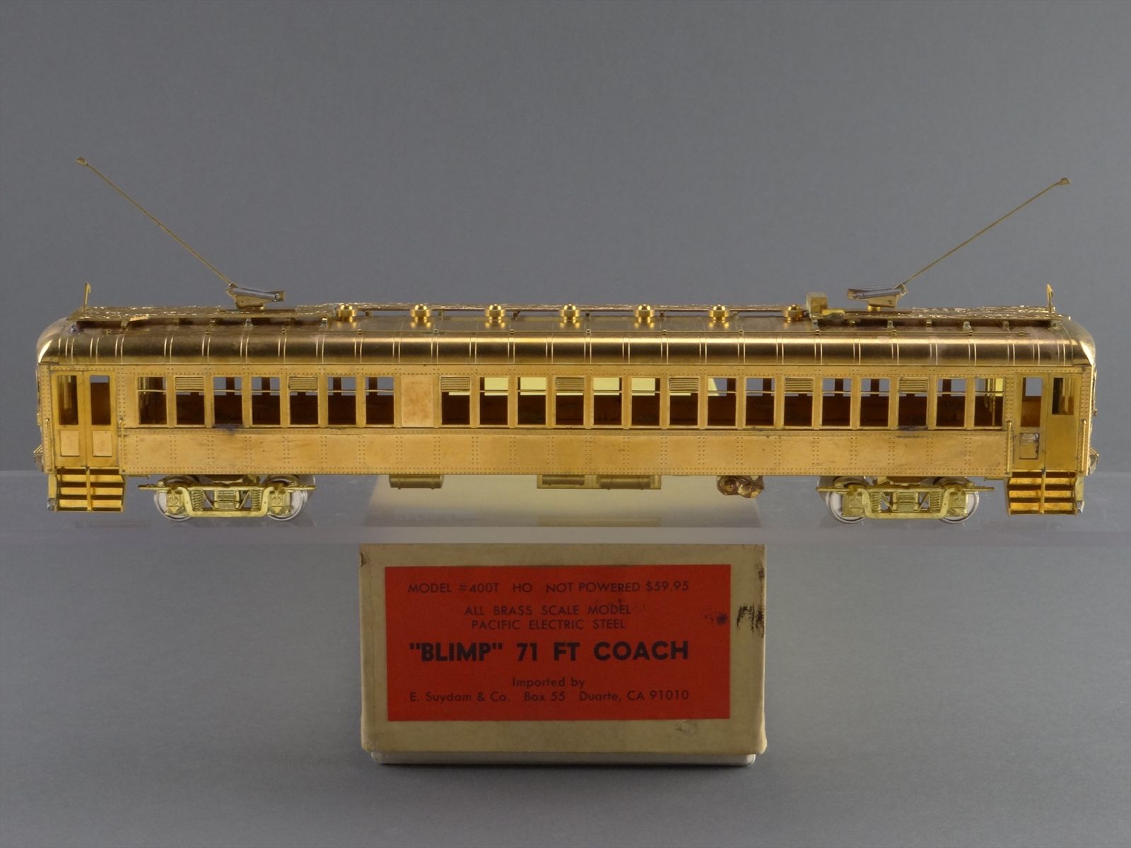 HO Brass Model Train - Suydam Orion 400T PE Pacific Electric Steel ...