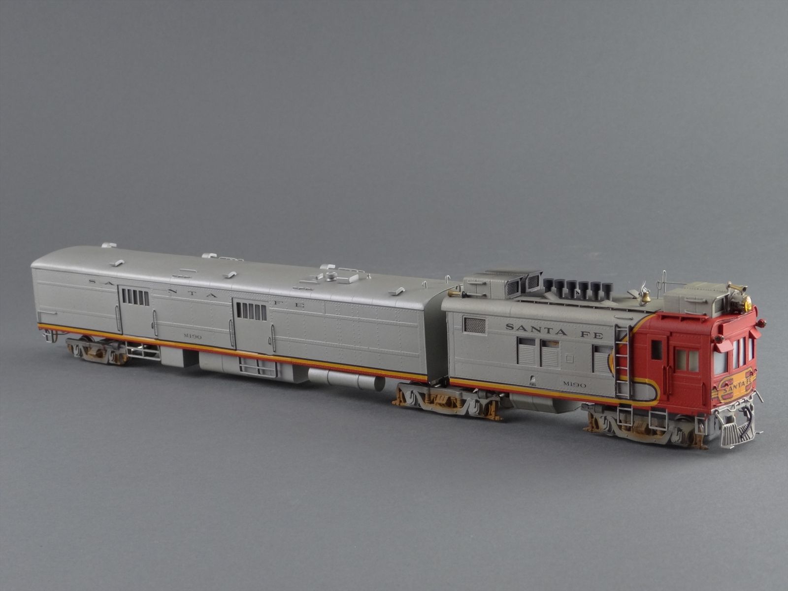 HO Brass Model Train Hallmark ATSF Santa Fe M-190 Articulated Gas ...