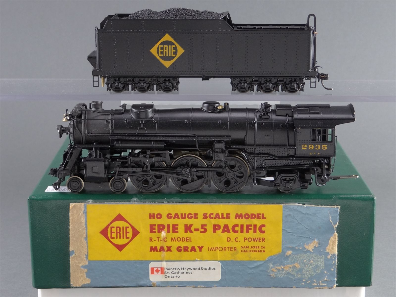 HO Brass Model Train - Max Gray Erie 4-6-2 K-5 / K5a Pacific #2935 - Custom