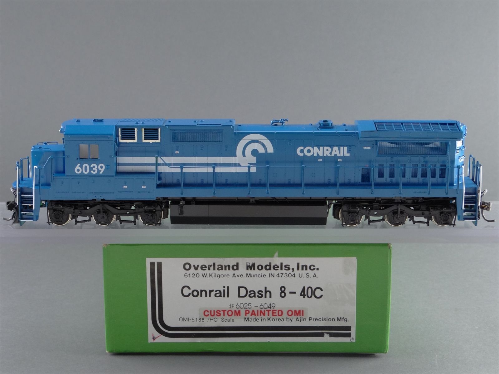 HO Brass Model Train - OMI 5188.1 CR Conrail Dash 8-40C C40-8 Diesel #6039 - Custom