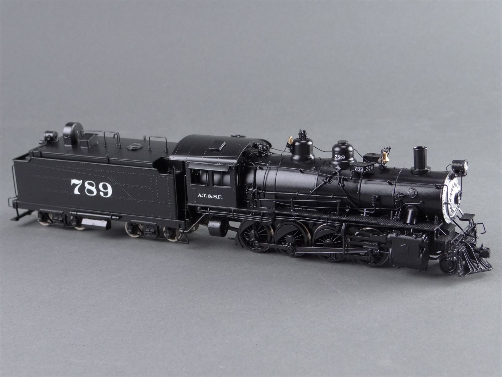 HO Brass Model Train - Sunset Models ATSF Santa Fe 2-8-0 #789 - Custom