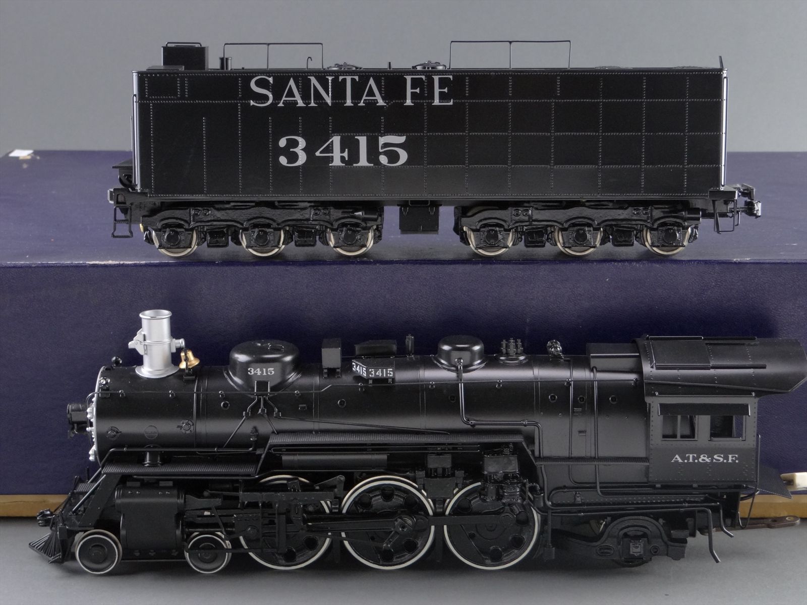 O Scale 2-Rail Brass Model Train - US Hobbies KTM ATSF Santa Fe 4-6-2 ...