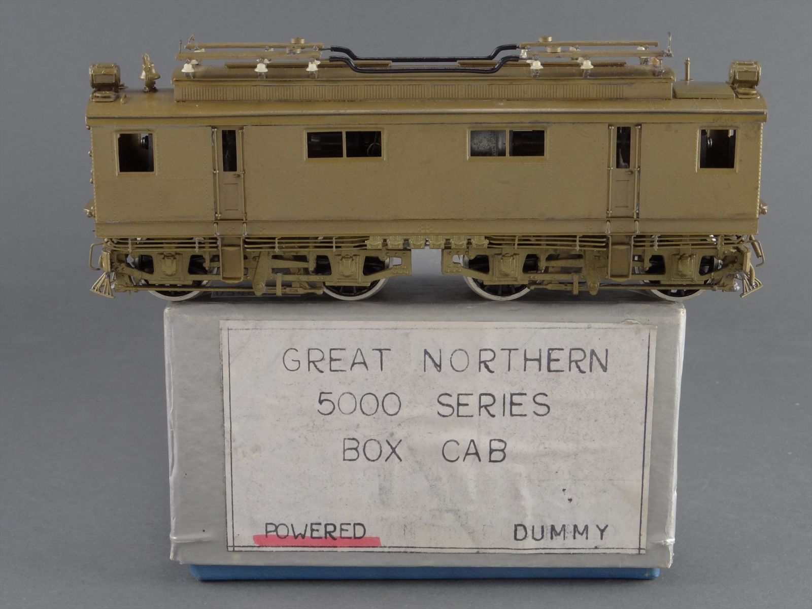 HO NJCB Custom Brass EL-304 GN Cascade Tunnel Electric Box Cab