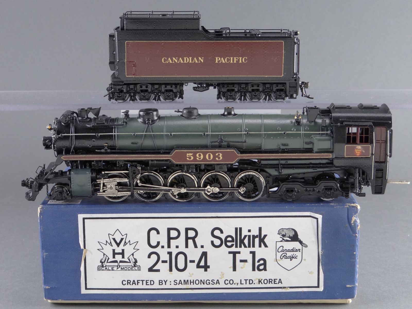 HO Brass Model Train - PFM VH CP CPR Canadian Pacific 2-10-4 T-1a #5903 ...