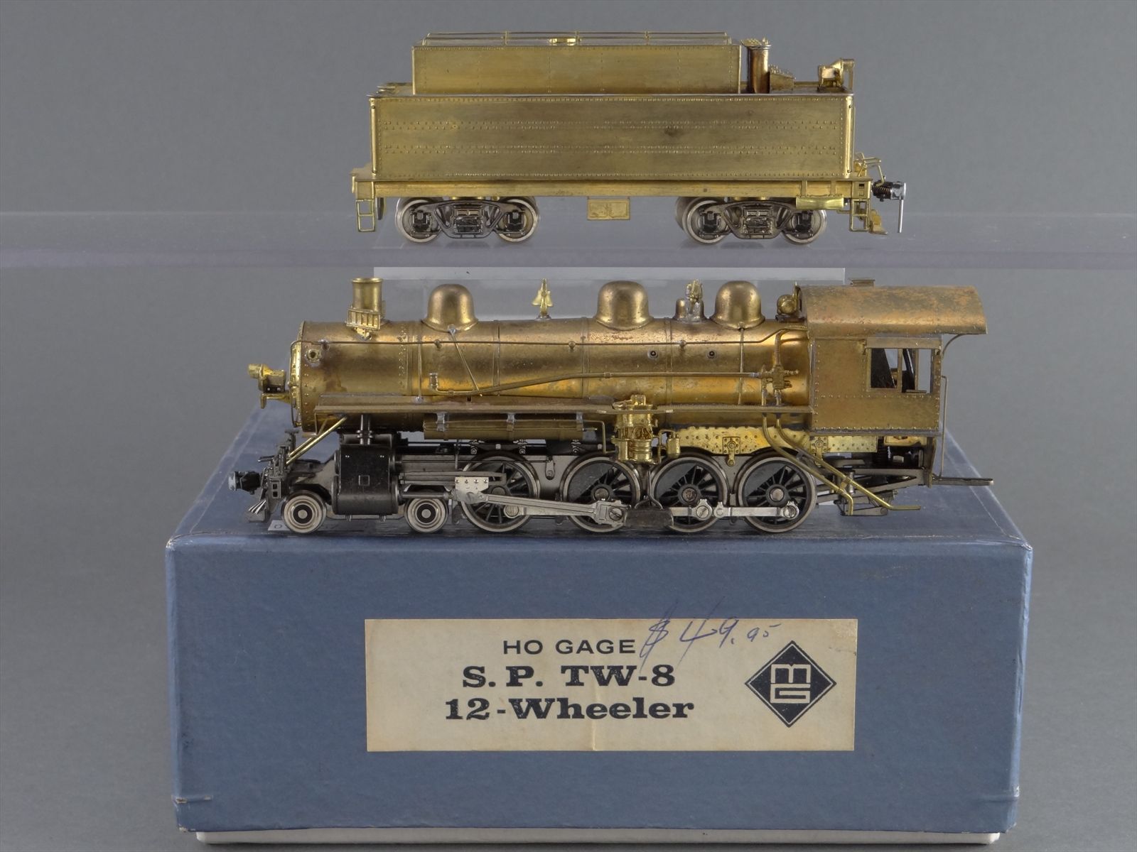 HO Brass Model Train - Max Gray SP Southern Pacific 4-8-0 TW-8 12-Wheeler