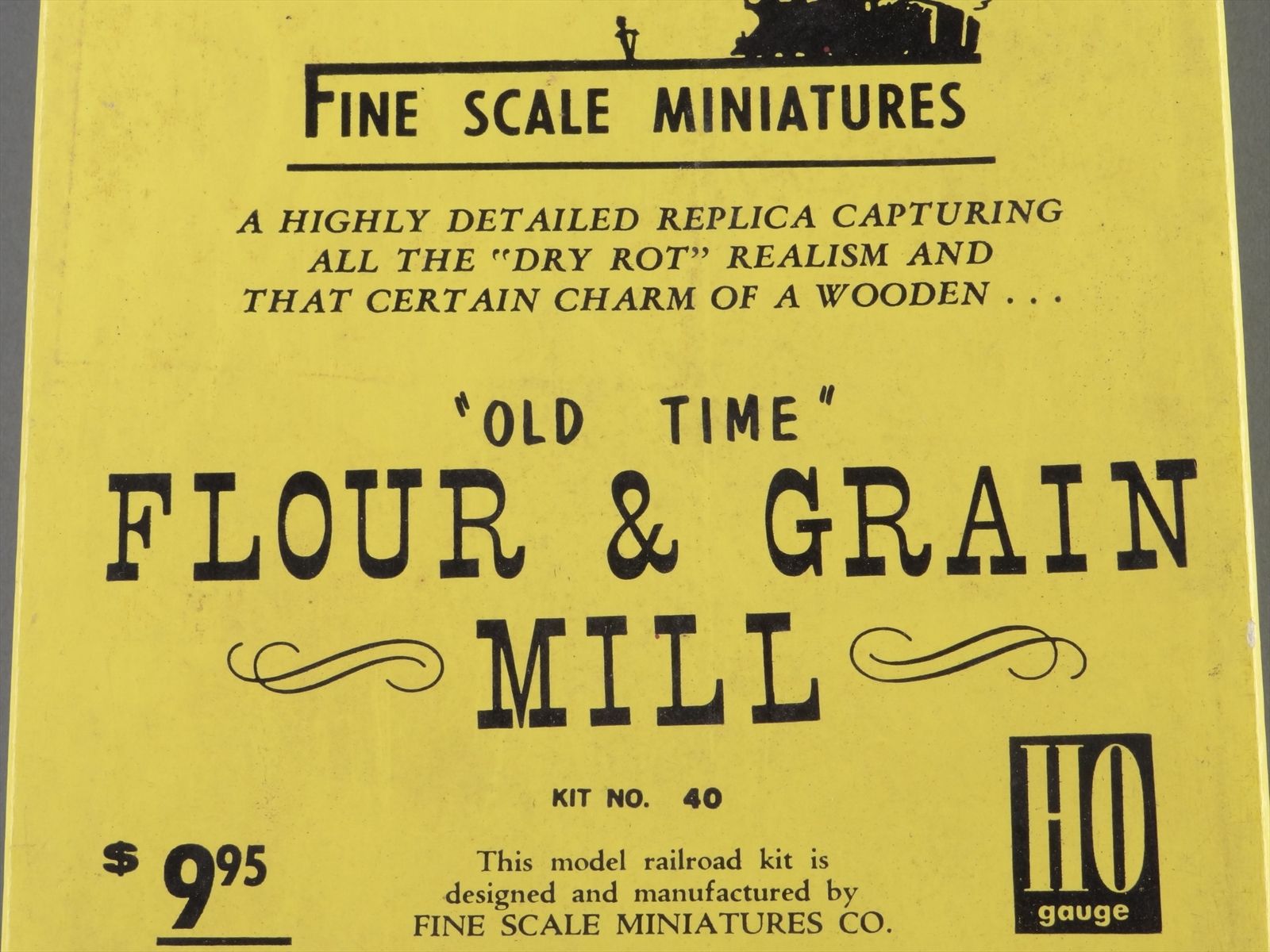 HO Scale FSM Fine Scale Miniatures Craftsman Kit #40 - Flour & Grain Mill