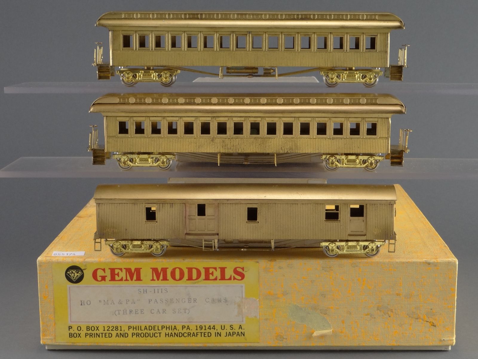 HO Brass Model Train - GEM SH-111S MA&PA Maryland & Pennsylvania 3-Car ...